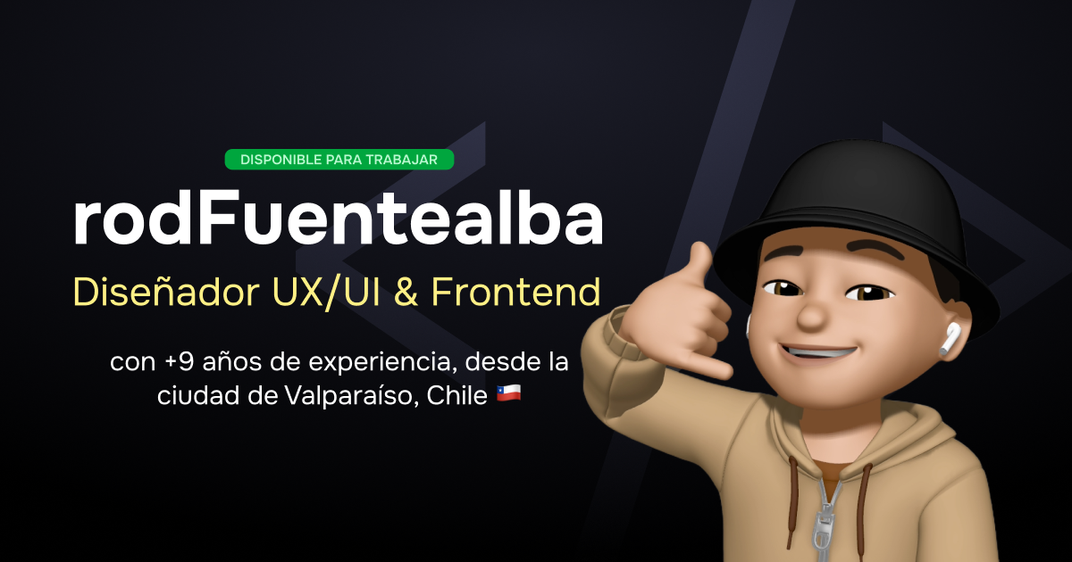 Portfolio Rodolfo Fuentealba Diseño UX UI Frontend +9 años de experiencia